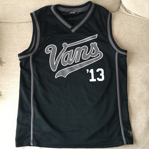 Vans | Shirts | Vintage Mens Vans Black Jersey Off The Wall 3 | Poshmark